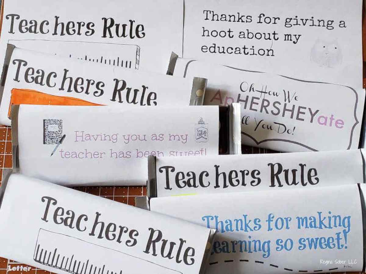 Download Free Printable Teacher Appreciation Candy Bar Labels