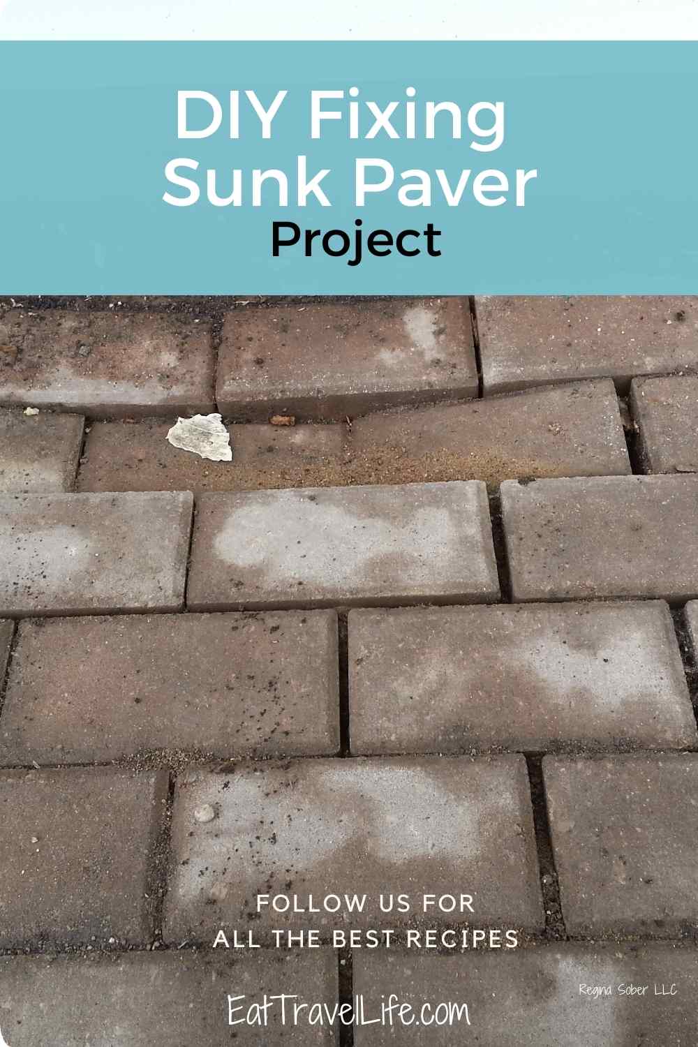 DIY Project Fixing Sunken Brick Pavers