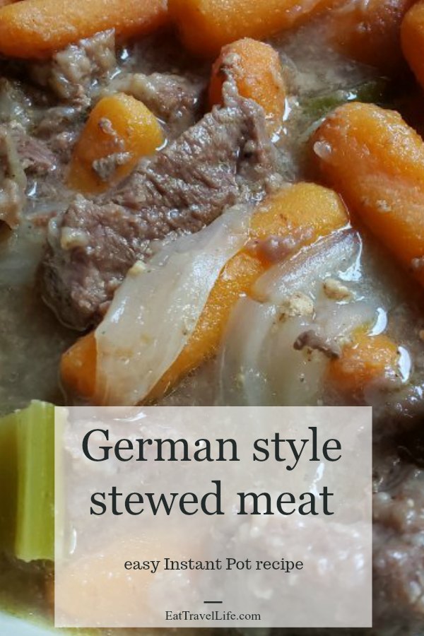 Instant Pot German stew meat recipe - Eat Travel Life