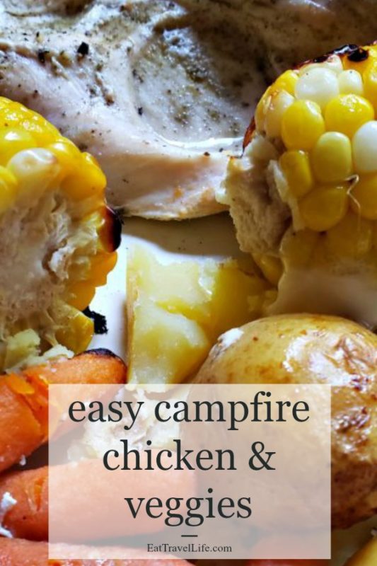 simple chicken campfire meal recipe - Eat Travel Life