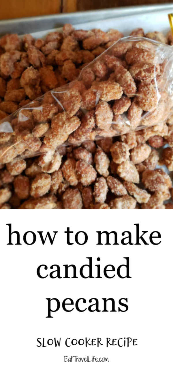 delicious slow cooker candied pecans - Eat Travel Life