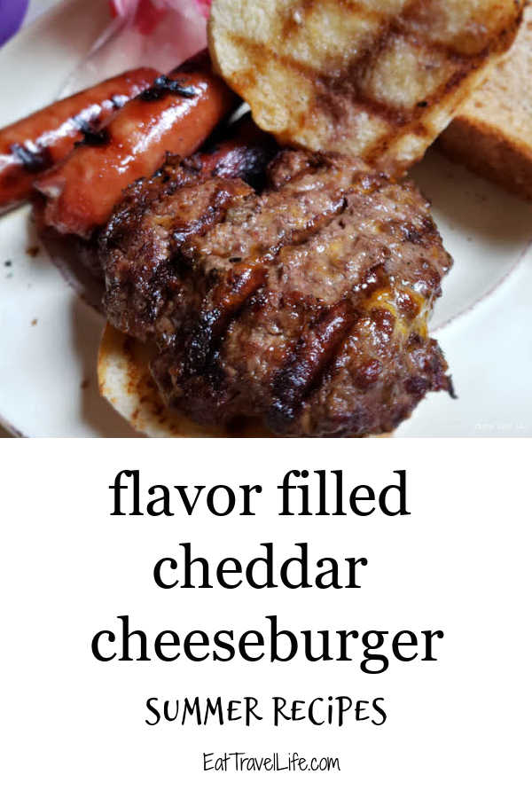 easy flavorful cheddar cheeseburger - Eat Travel Life
