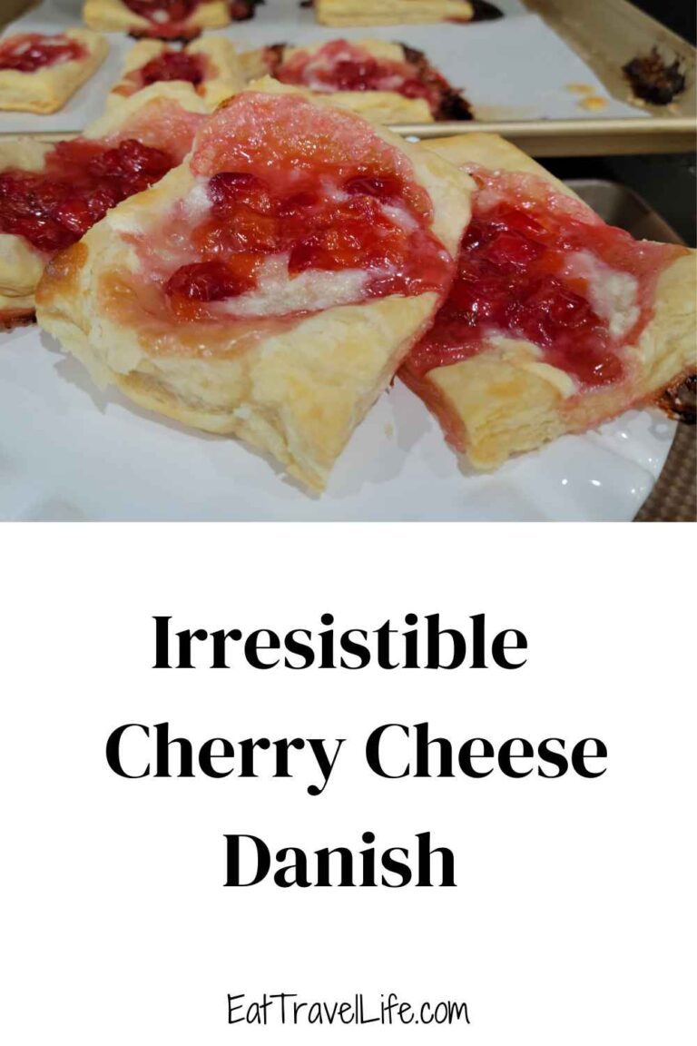Simple & Quick Cherry Cheese Danish with Puff Pastry